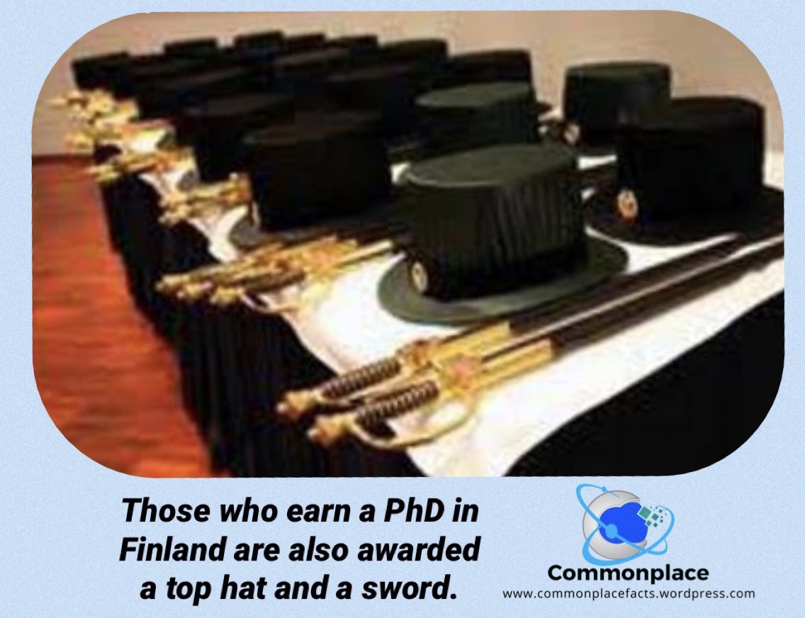 Get a Top Hat and Sword With Your PhD in Finland - Commonplace Fun Facts