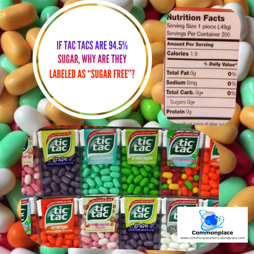 If Tic Tacs Contain 94.5% Sugar, Why Are They Labeled as “Sugar-Free ...